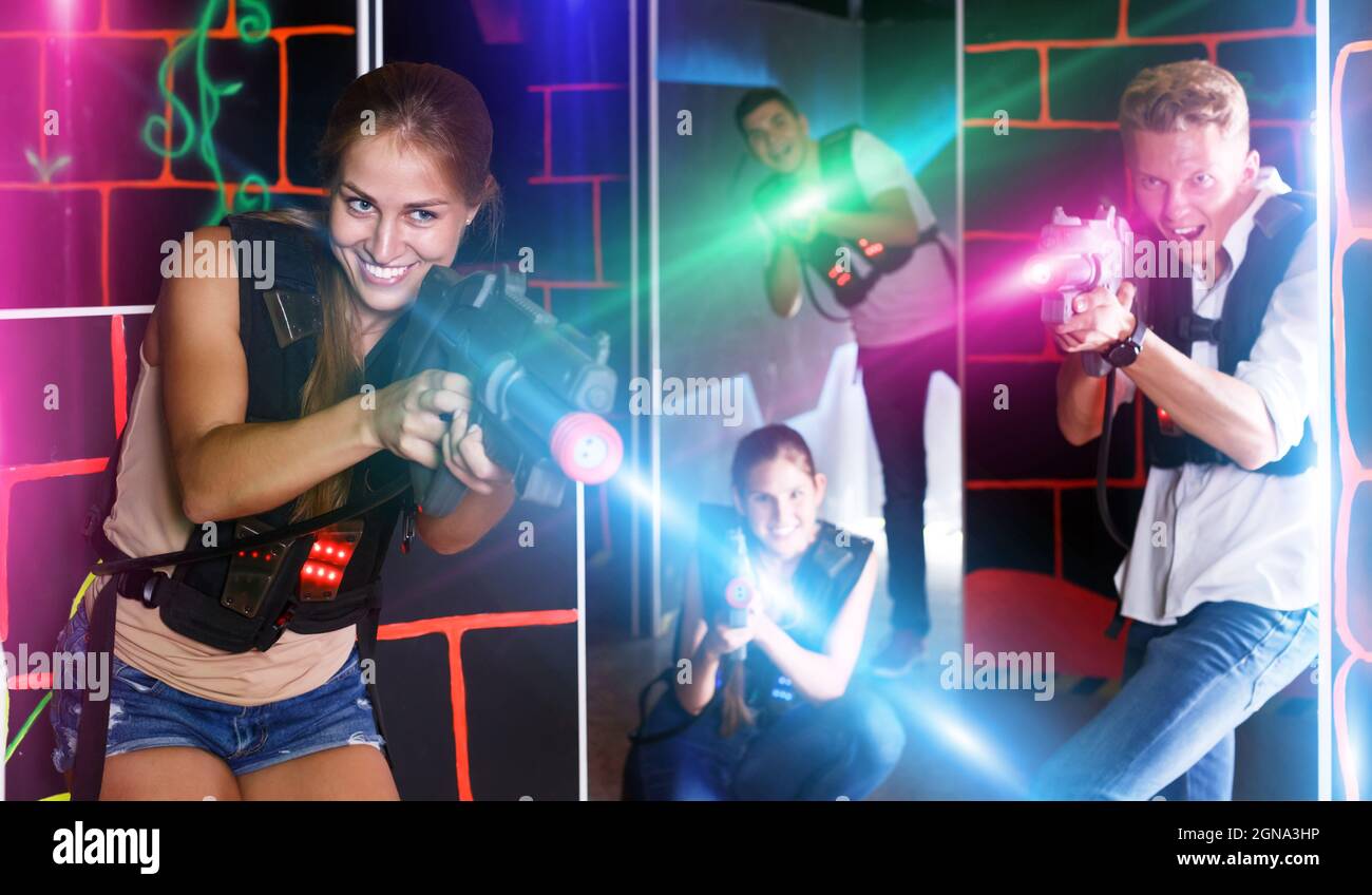 Laser tag team hi-res stock photography and images - Alamy
