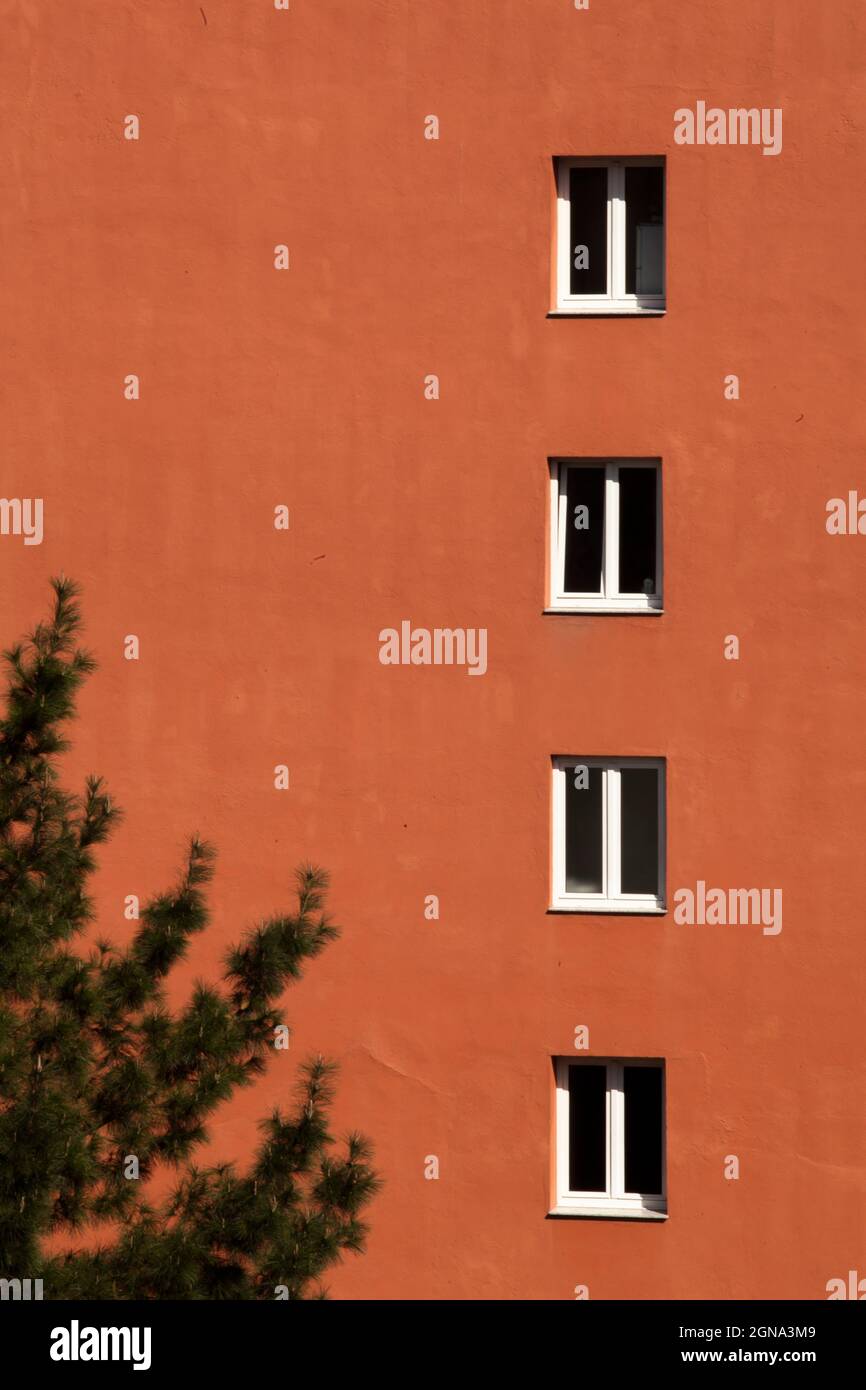 minimalist photo of european buildings side windows and roof Stock ...
