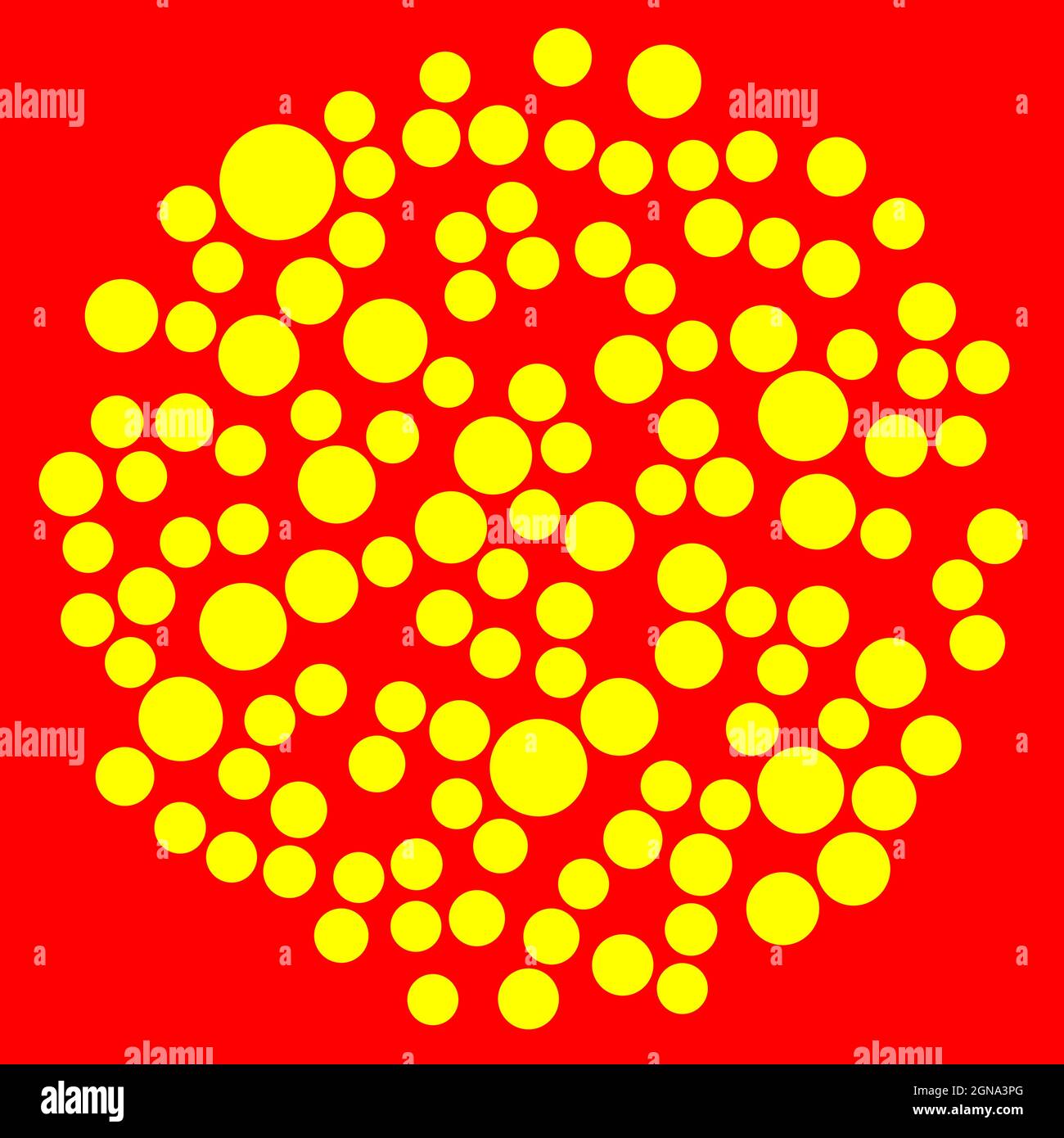 Pop art random dots, circles. Pointillist, pointillism halftone ...