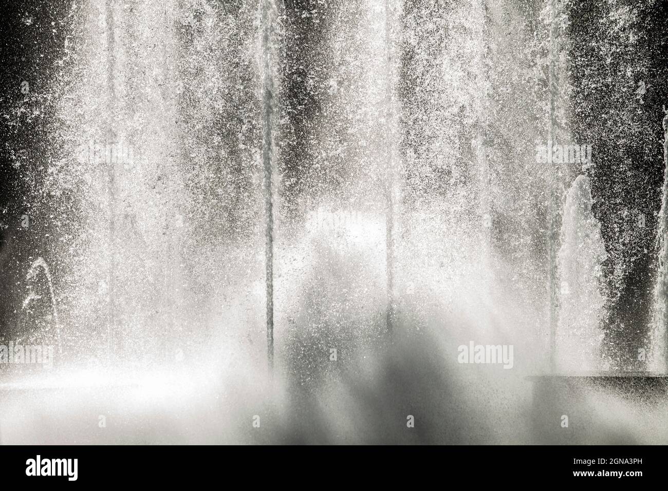 close up of water fountain violently splashing jets splash Stock Photo ...