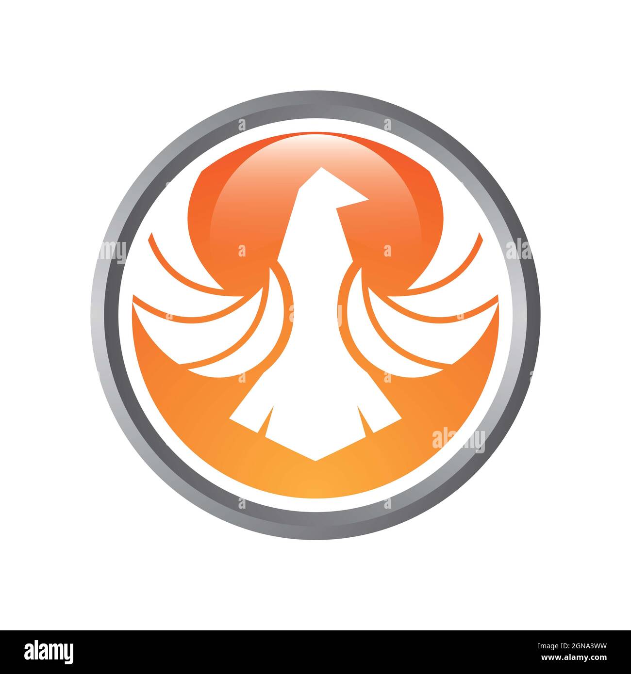 Eagle feather icon cartoon hi-res stock photography and images - Alamy