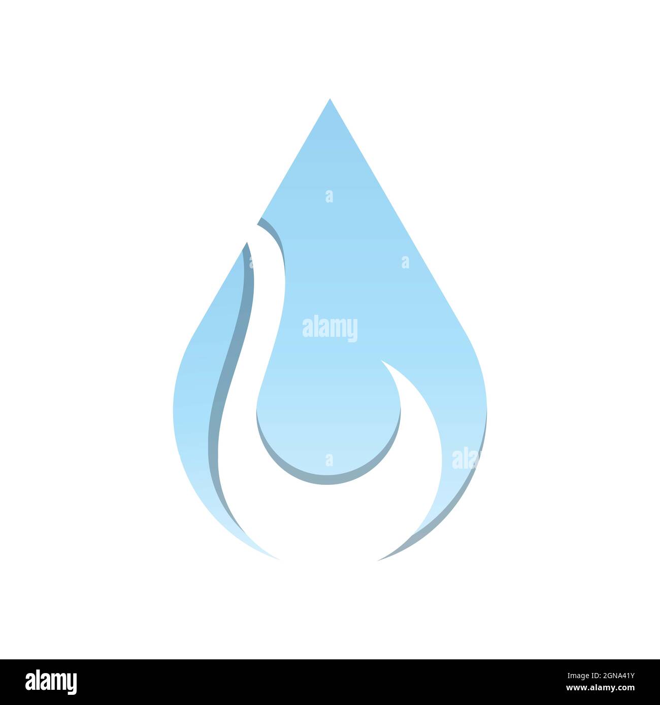 Raindrop logo template hi-res stock photography and images - Alamy