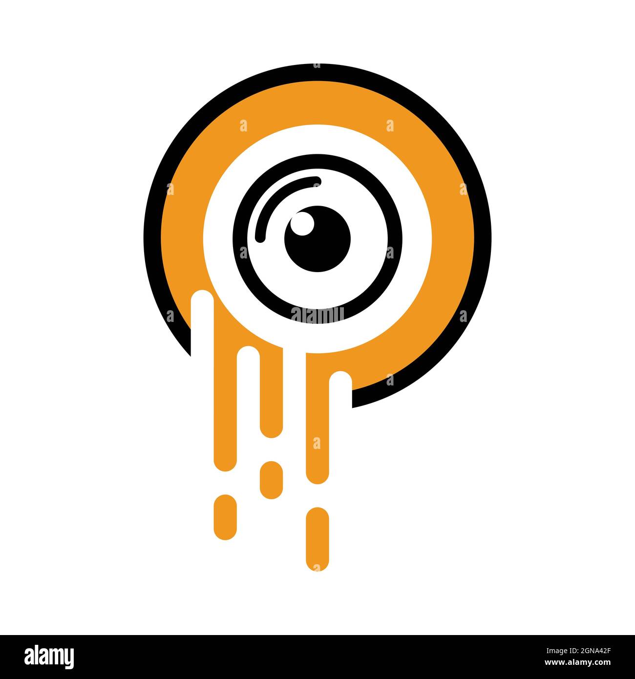 Black flat line vector Cut Out Stock Images & Pictures - Alamy