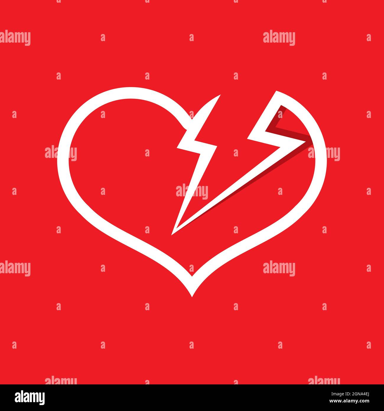 Love electric logo vector template icon design Stock Photo - Alamy