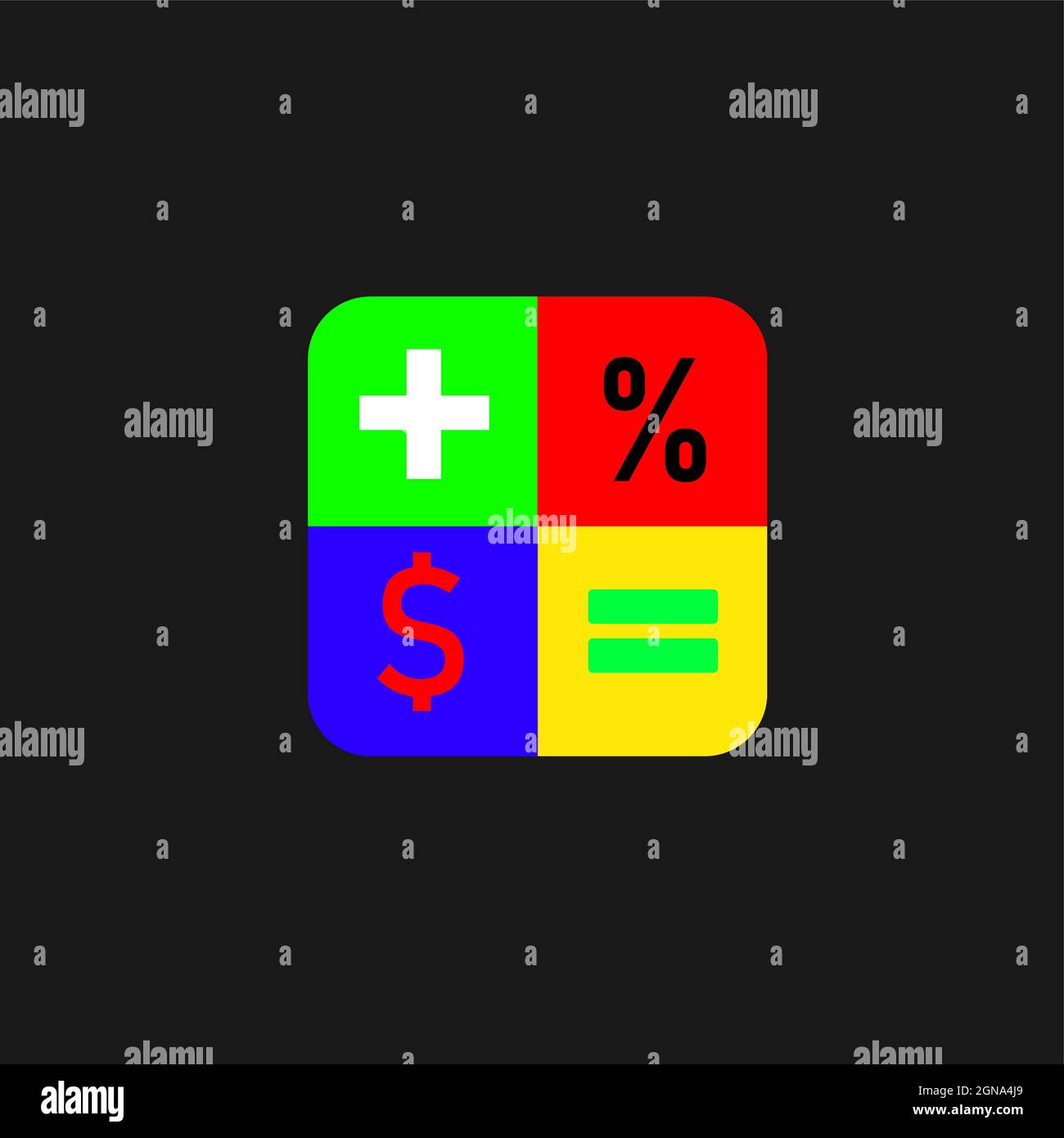 Calculator app icon Stock Vector Image & Art - Alamy