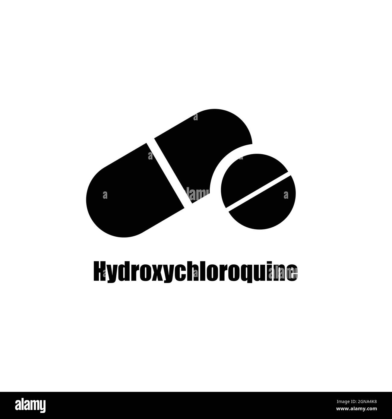 Chloroquine tablet Stock Vector Images - Alamy