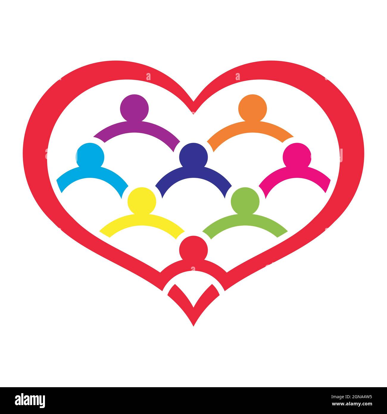 community logo template vector icon design Stock Photo - Alamy