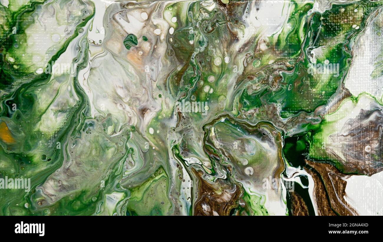 Abstract Fluid Art Painting Background. Acrylic Pour. Marble texture. Modern Contemporary Art ...