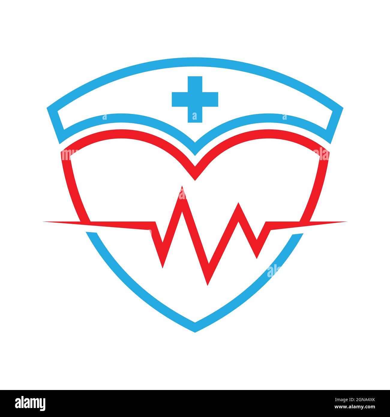 Health logo template icon design Stock Photo - Alamy