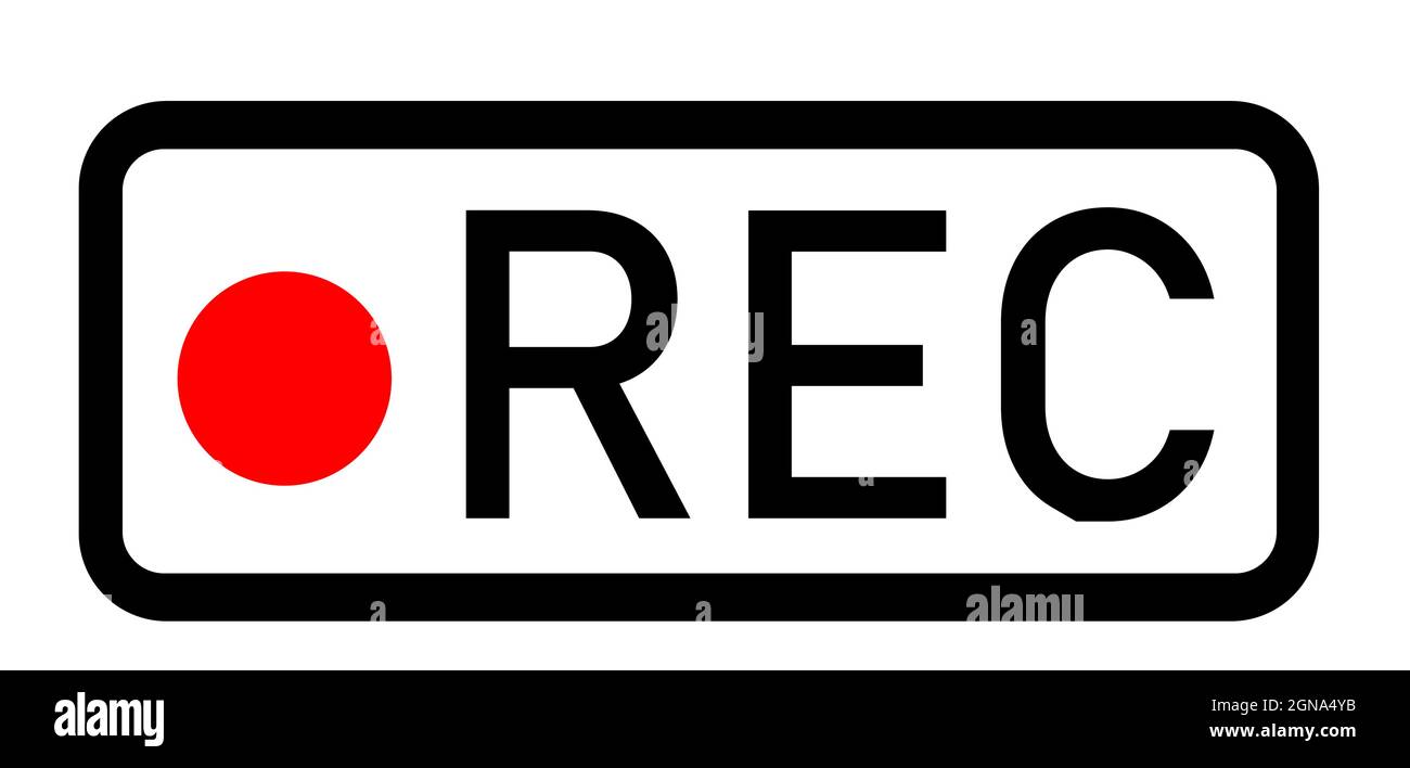 Recording icon hi-res stock photography and images - Alamy