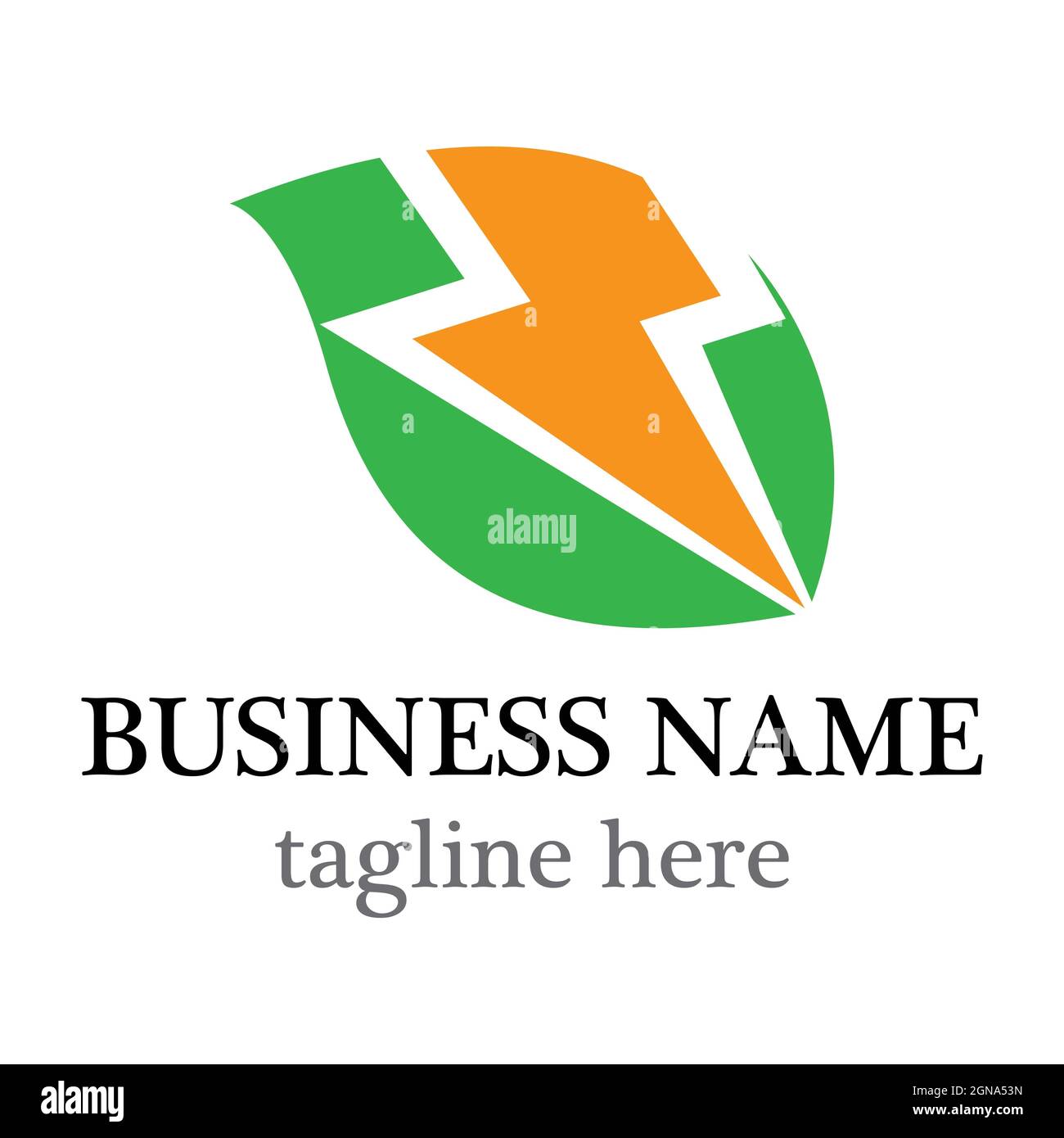 Smart energy vector logo icon design Stock Photo - Alamy