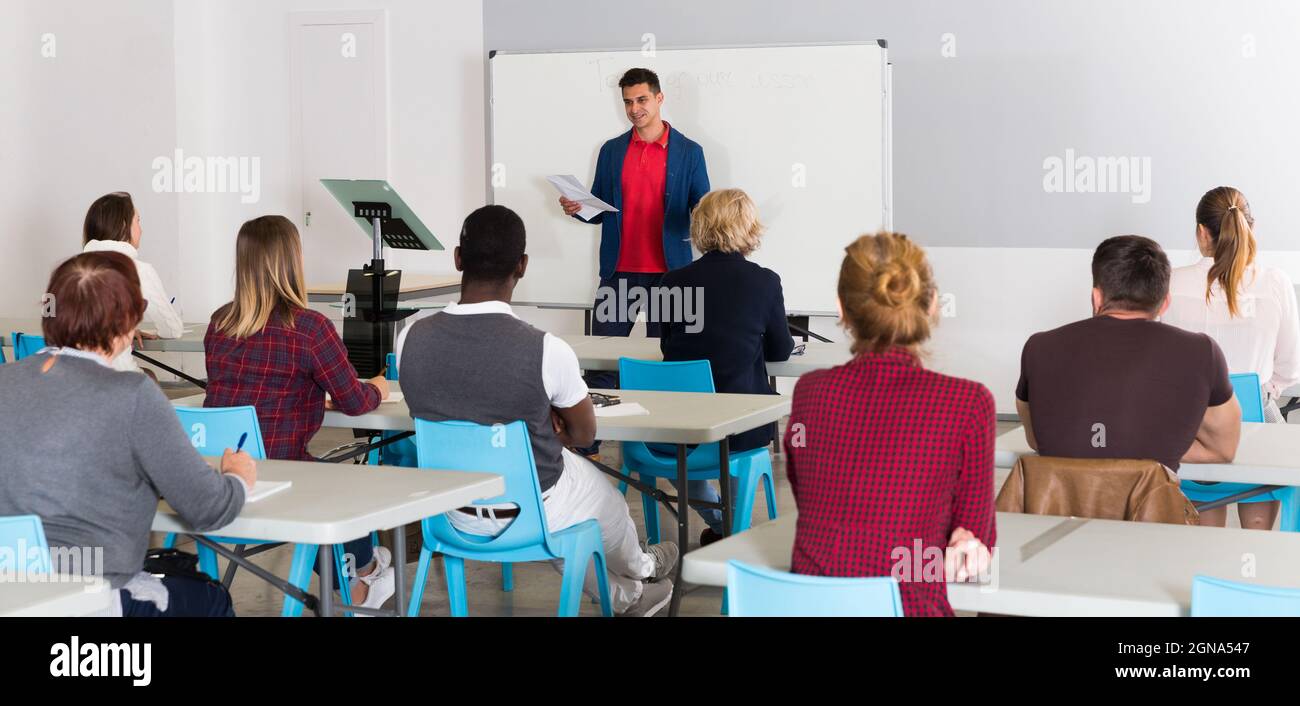 Lecturing process hi-res stock photography and images - Alamy
