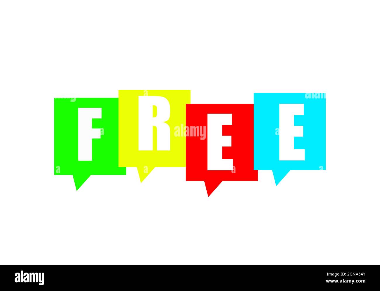 Free sign banner isolated on white background Stock Vector Image & Art ...