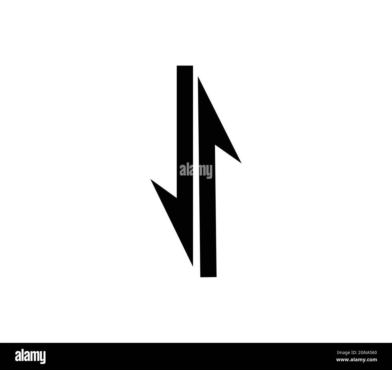 Black Arrow Down