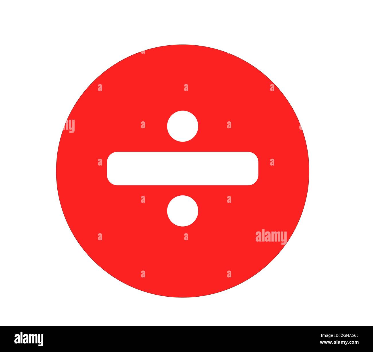 Division Button Mathematics Vector Stock Vector Image & Art - Alamy