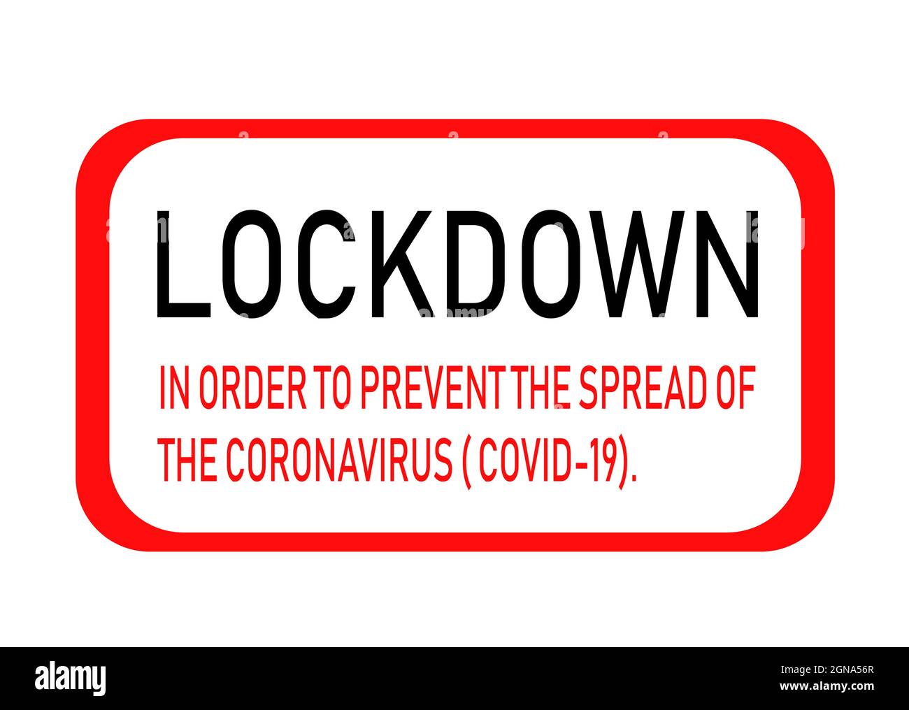 lockdown warning poster vector Stock Vector Image & Art - Alamy