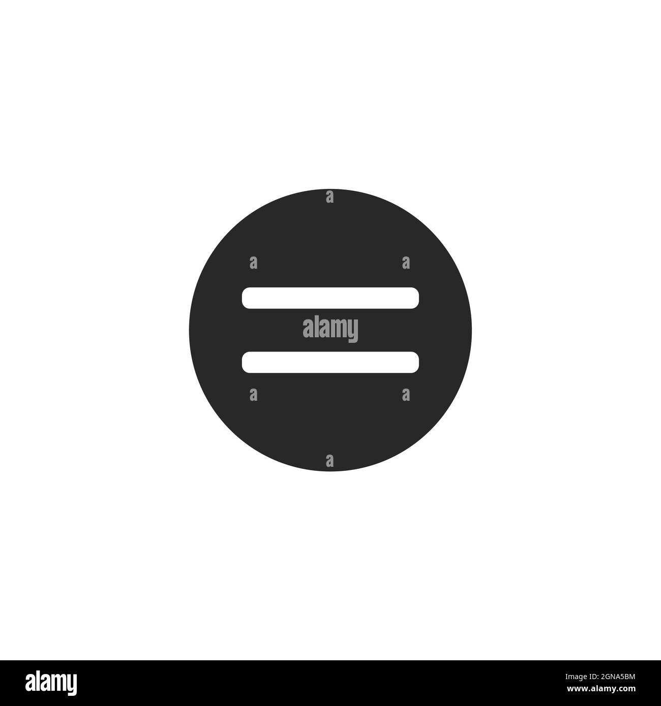 Equal mathematics sign vector illustration Stock Vector Image & Art - Alamy