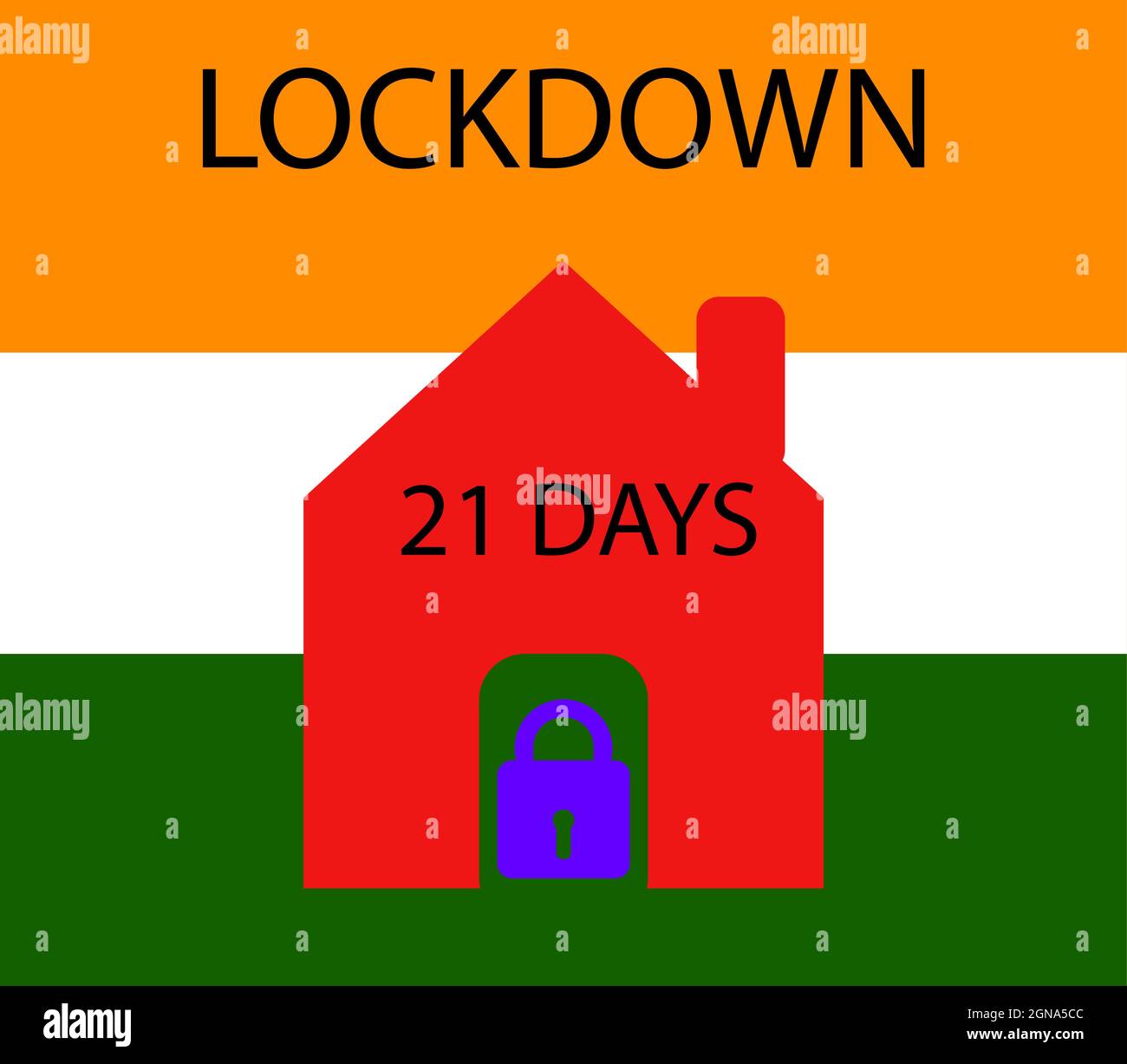 Lockdown in India Vector Stock Vector Image & Art - Alamy