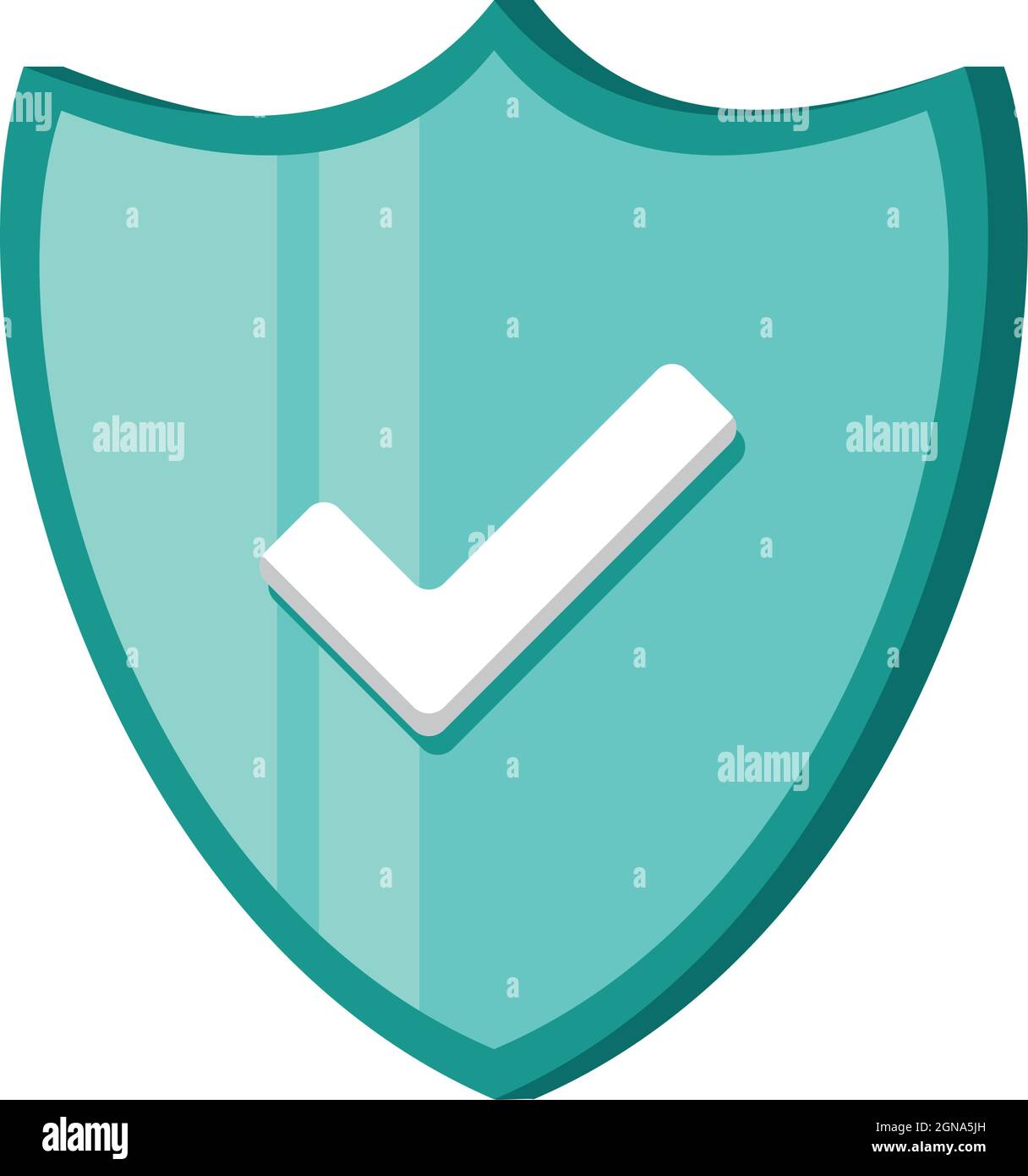check mark in shield Stock Vector Image & Art - Alamy
