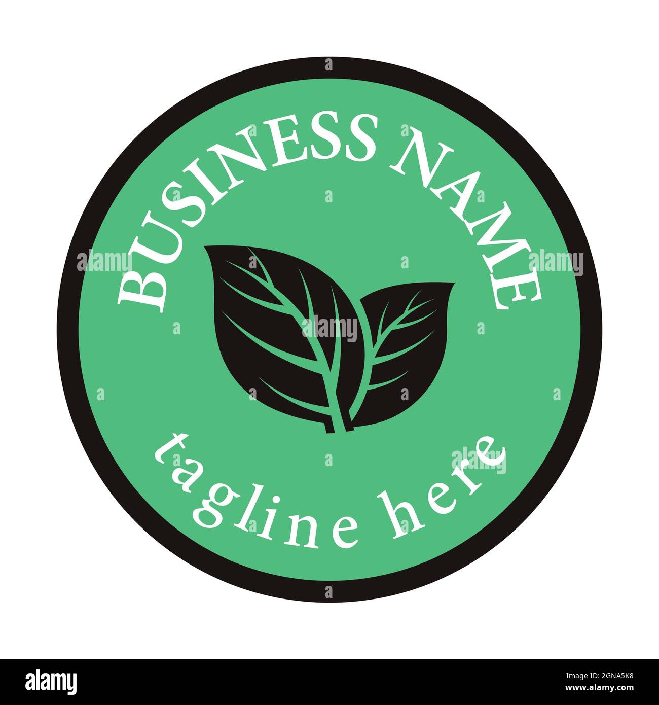 Vector leaves design set Cut Out Stock Images & Pictures - Alamy