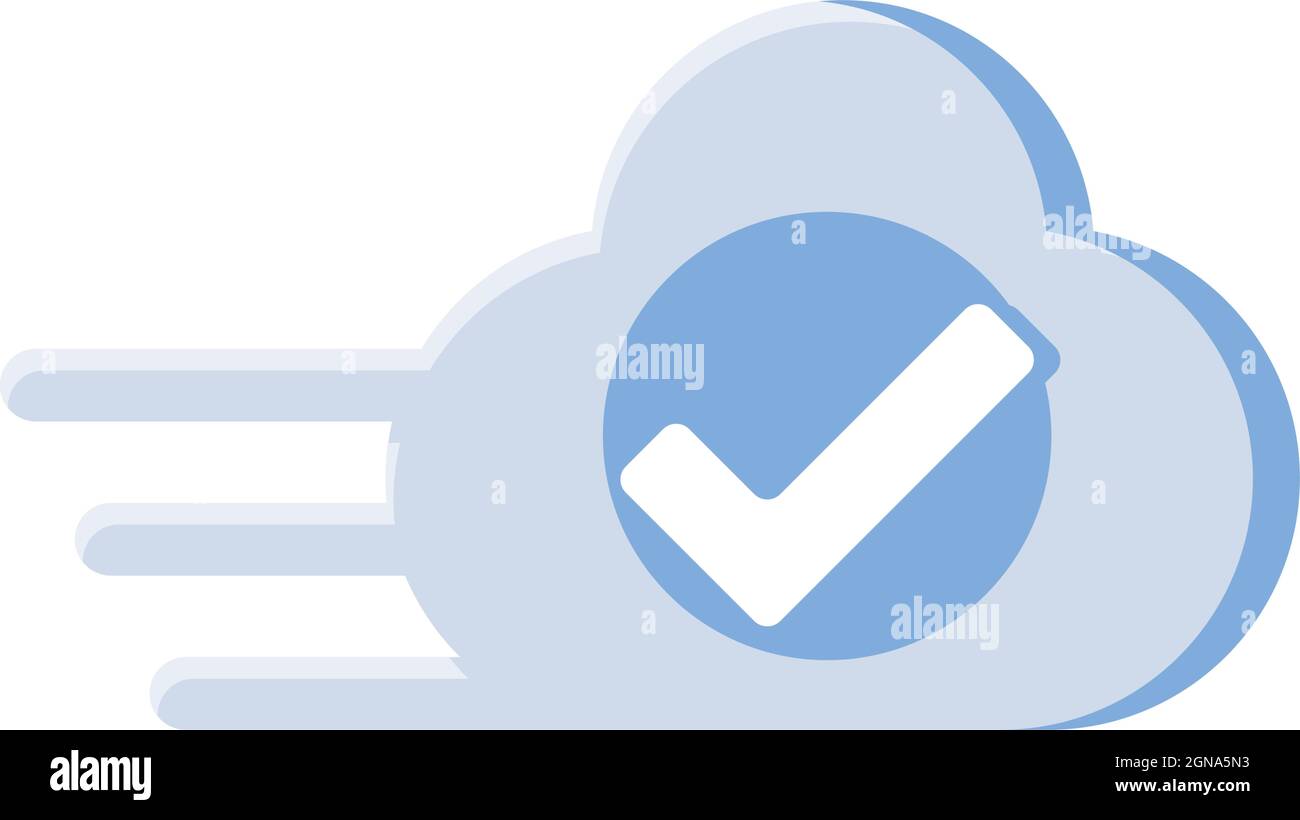cloud and check mark Stock Vector Image & Art - Alamy