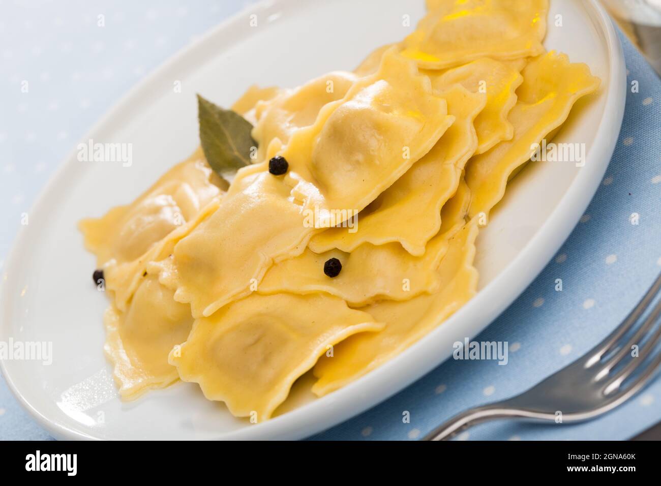 Traditional Italian ravioli Stock Photo - Alamy