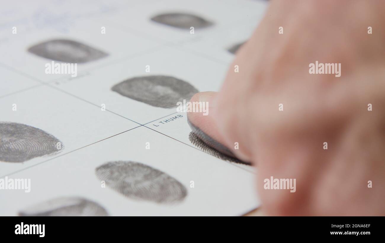 Fingerprint ink hi-res stock photography and images - Alamy