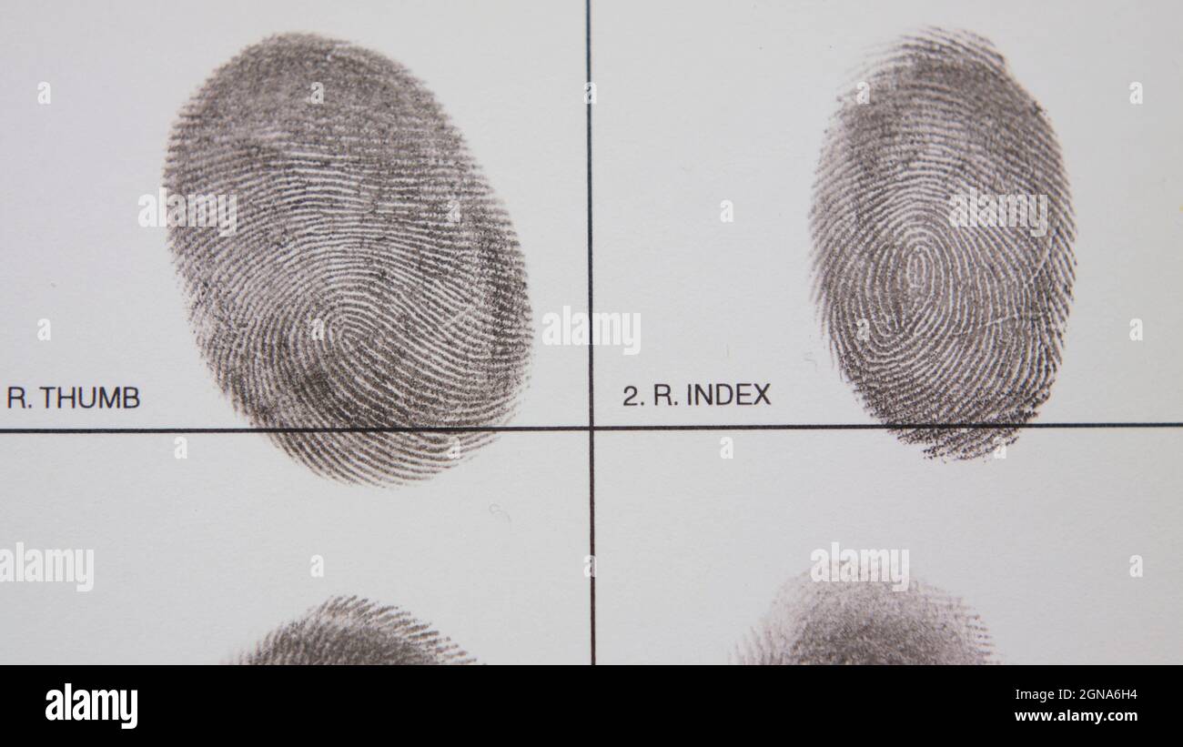 Fingerprint registration hi-res stock photography and images - Alamy