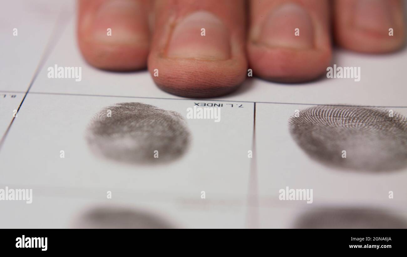 Fingerprint symbol hi-res stock photography and images - Alamy