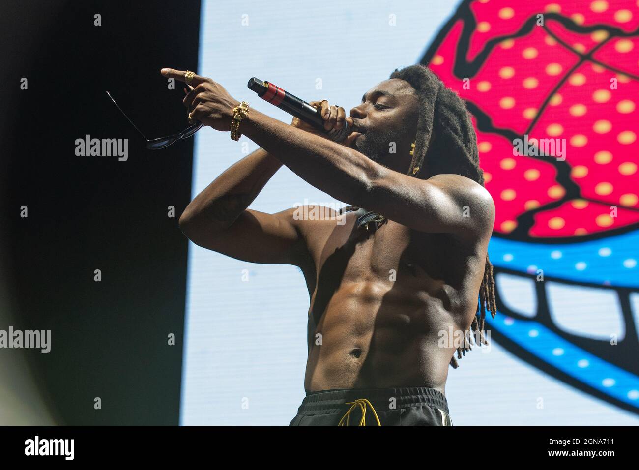 Las Vegas, USA. 18th Sep, 2021. Olu (aka Johnny Venus) of EarthGang ...