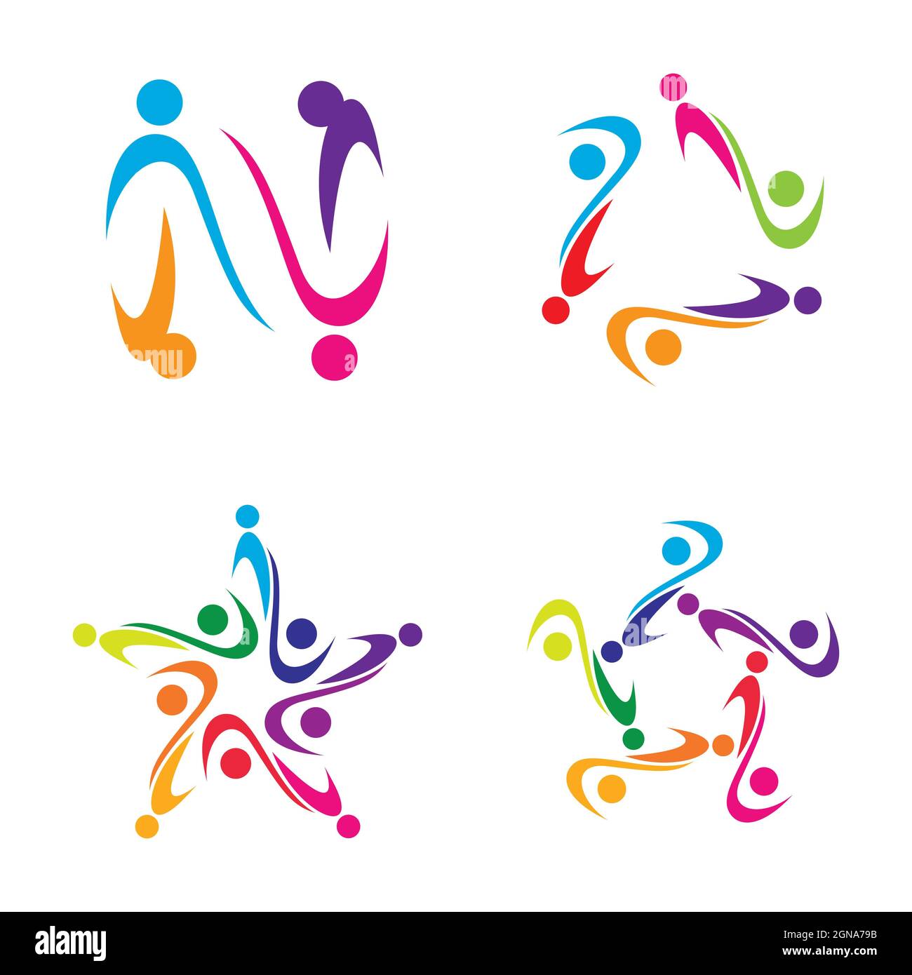 Team icon vector set Cut Out Stock Images & Pictures - Alamy