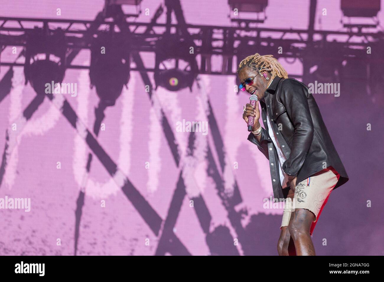 Young Thug (Jeffery Lamar Williams) during the Life Is Beautiful Music ...