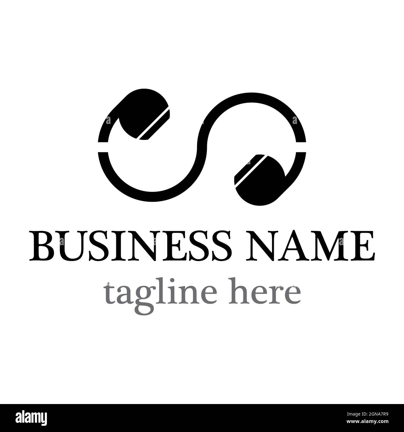 Modern infinity logo hi-res stock photography and images - Alamy