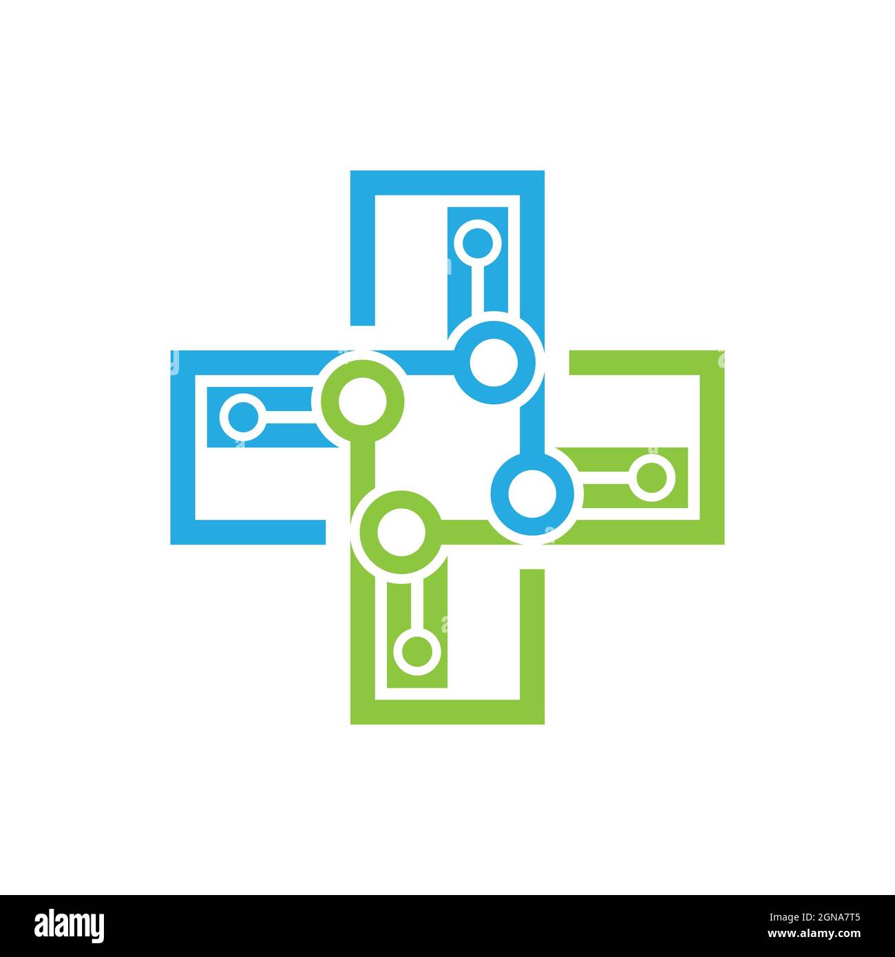 Cross logo corporate template hi-res stock photography and images - Alamy