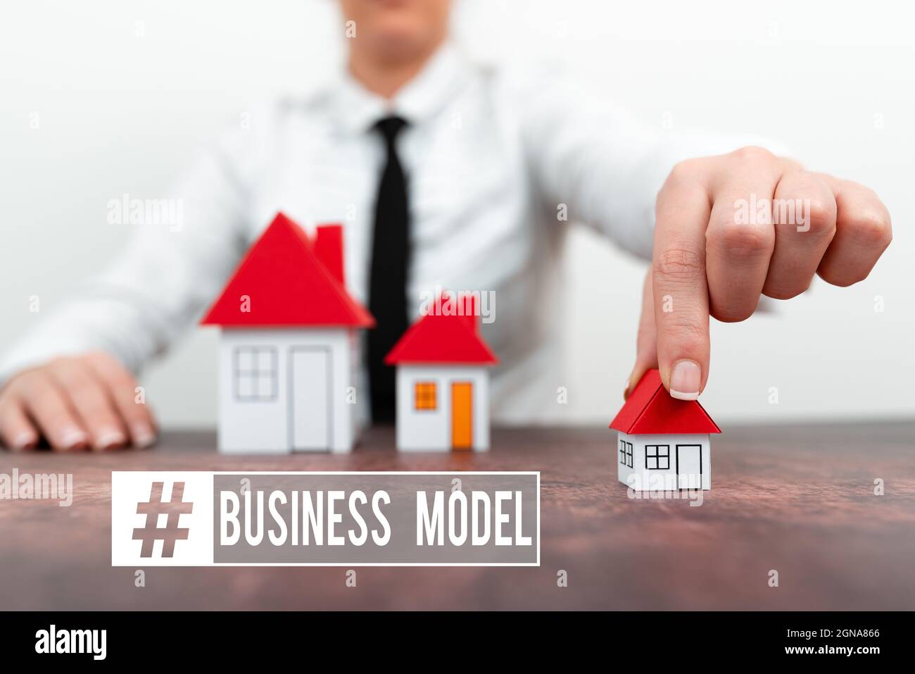Conceptual display Business Model. Word Written on strategy that a ...