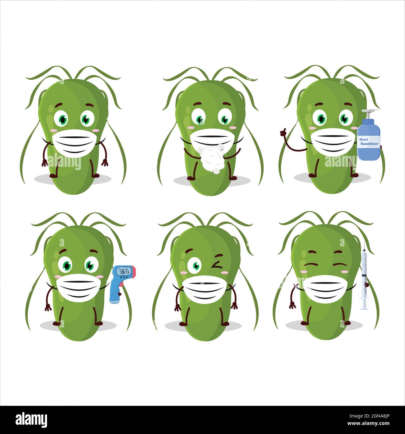 A picture of contagious cartoon design style keep staying healthy ...