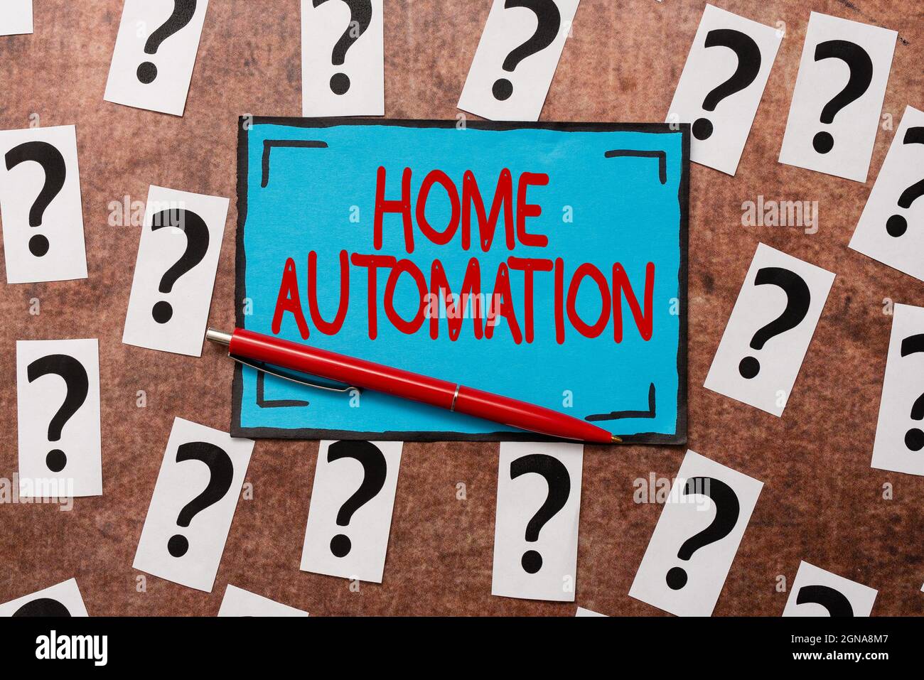 Writing Displaying Text Home Automation Internet Concept Home Solution That Enables Automating