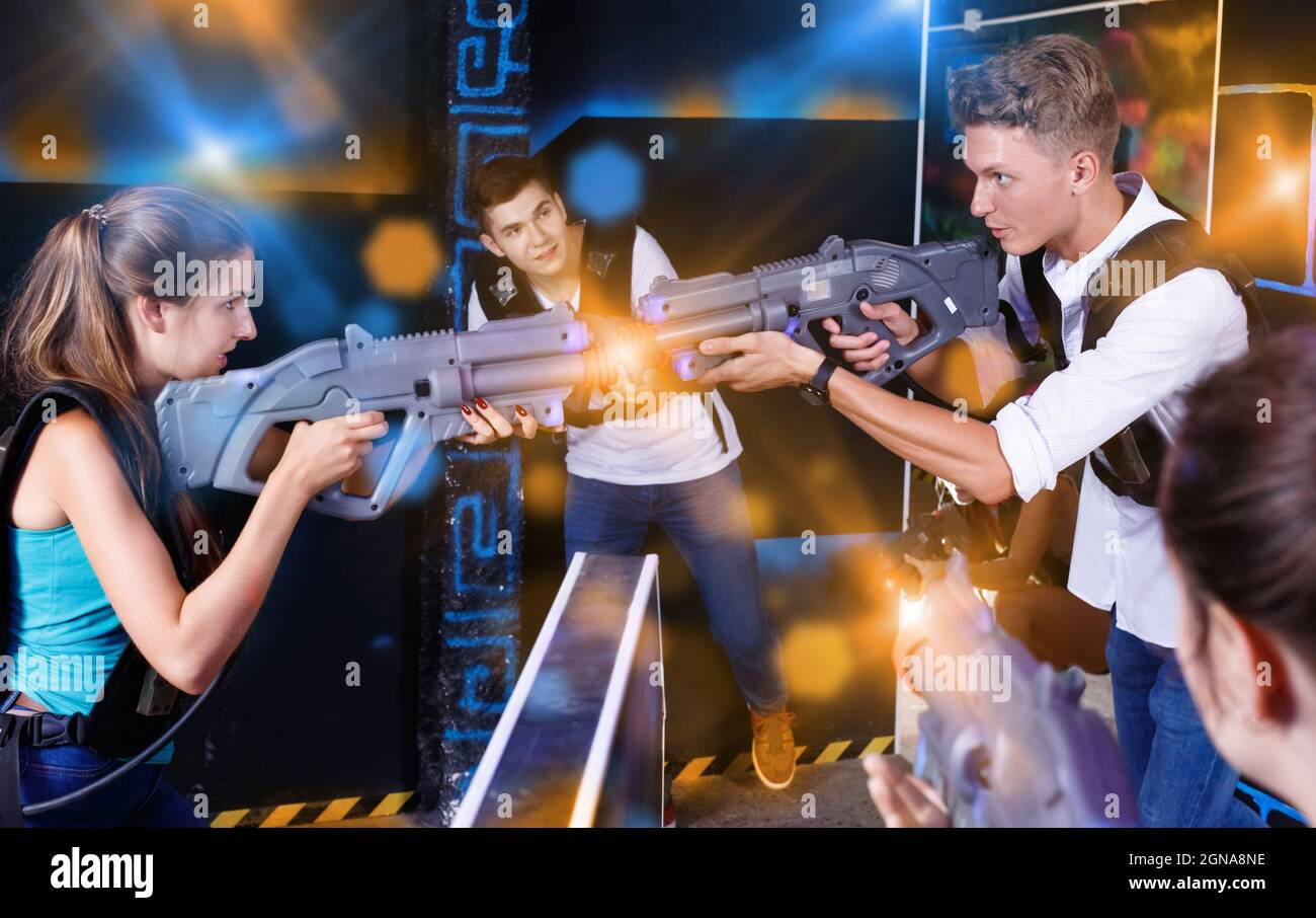 Two people standing opposite each other hi-res stock photography and ...