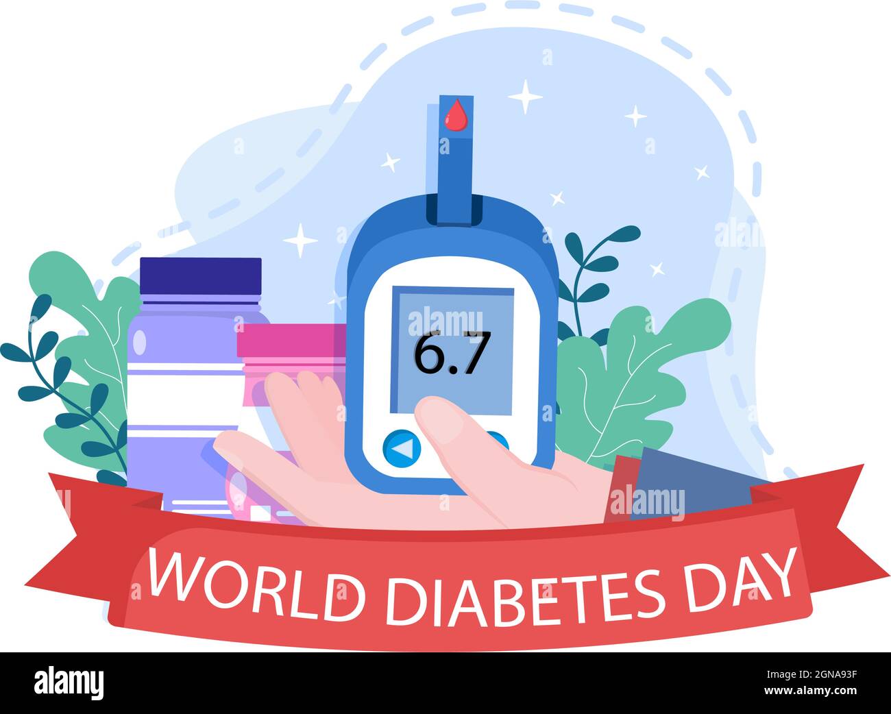 Blood glucose test results Stock Vector Images - Alamy