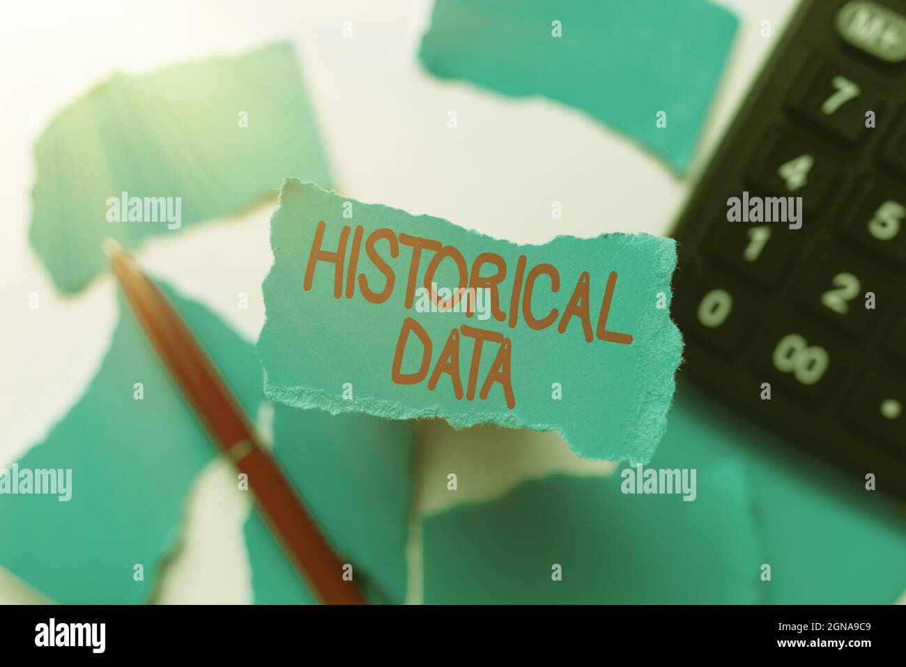 Conceptual display Historical Data. Business approach collected data ...