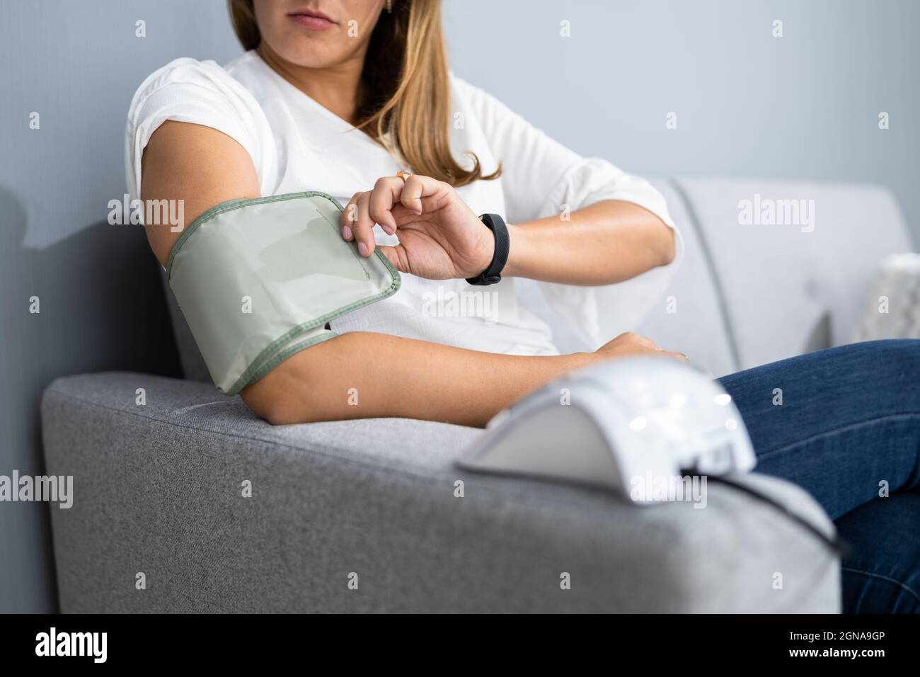 Blood Pressure Medical Health Test. Hypertension Test Device Stock ...