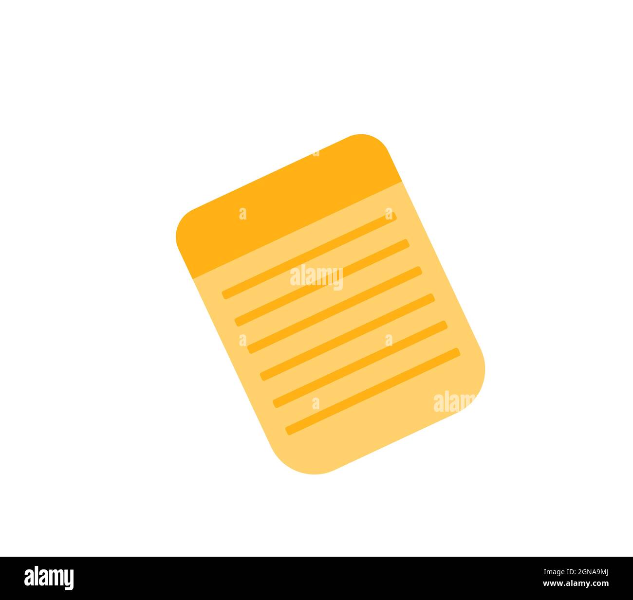 Notes icon isolated on white background Stock Vector Image & Art - Alamy