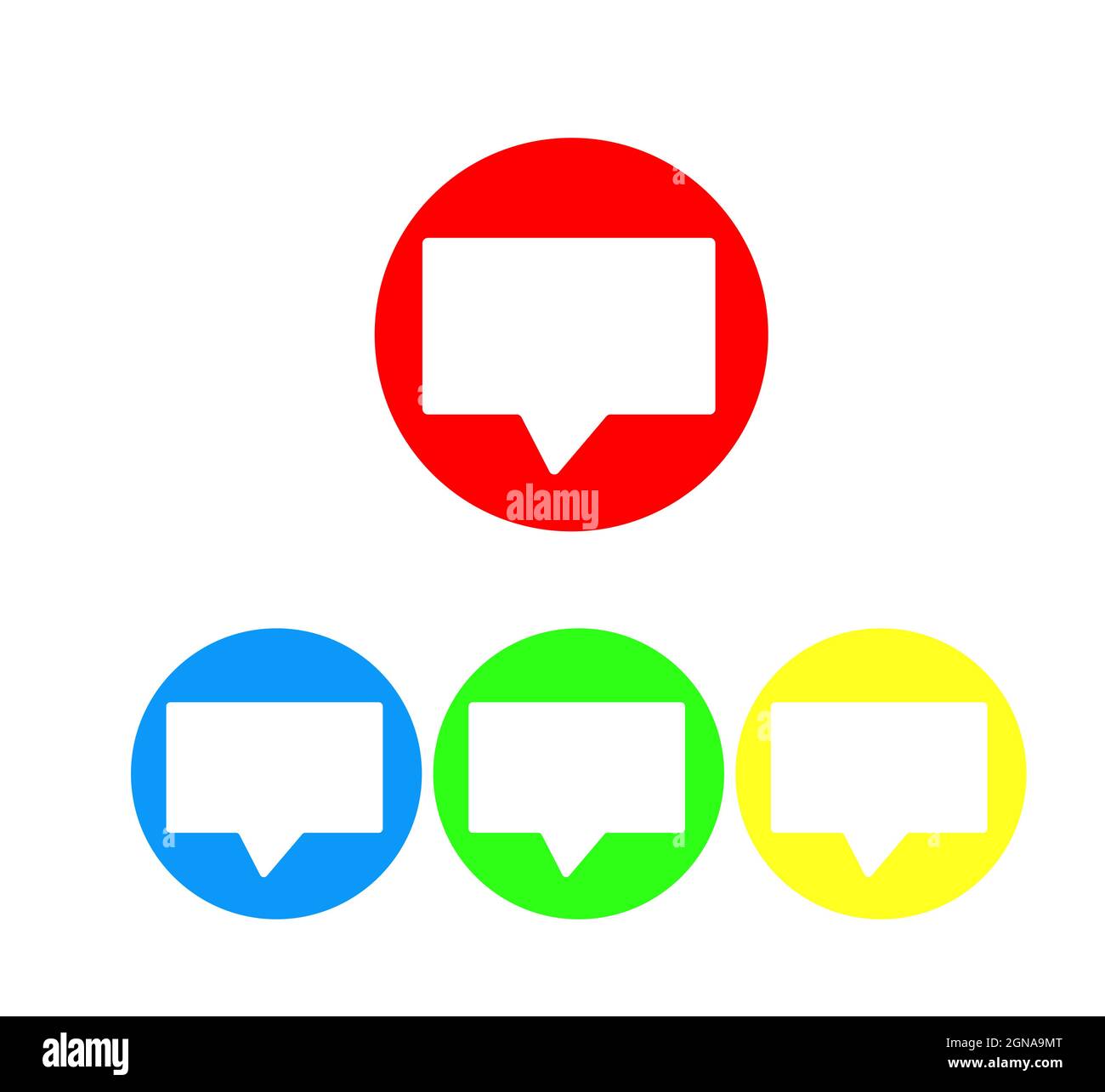 Chat talk speak icon Stock Vector Images - Alamy