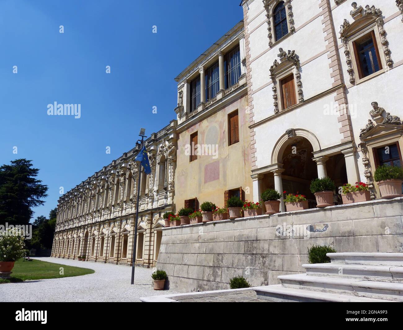 Villa Contarini. One of the most famous Venetian Villa. Italy Stock ...