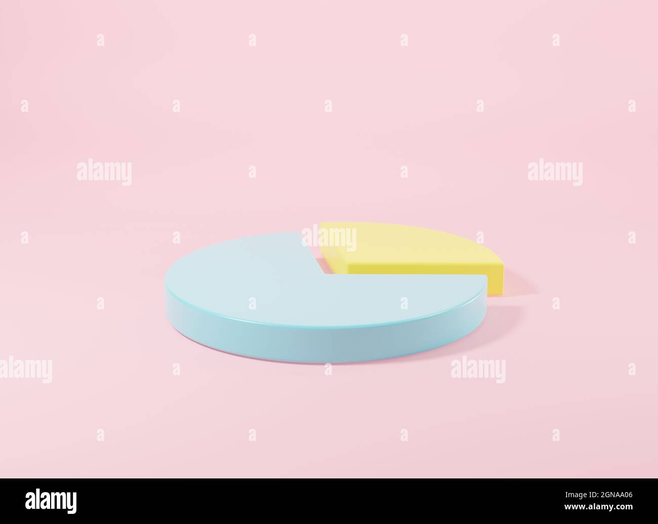 Donut chart graph growth diagram Infographics elements analysis on pink ...