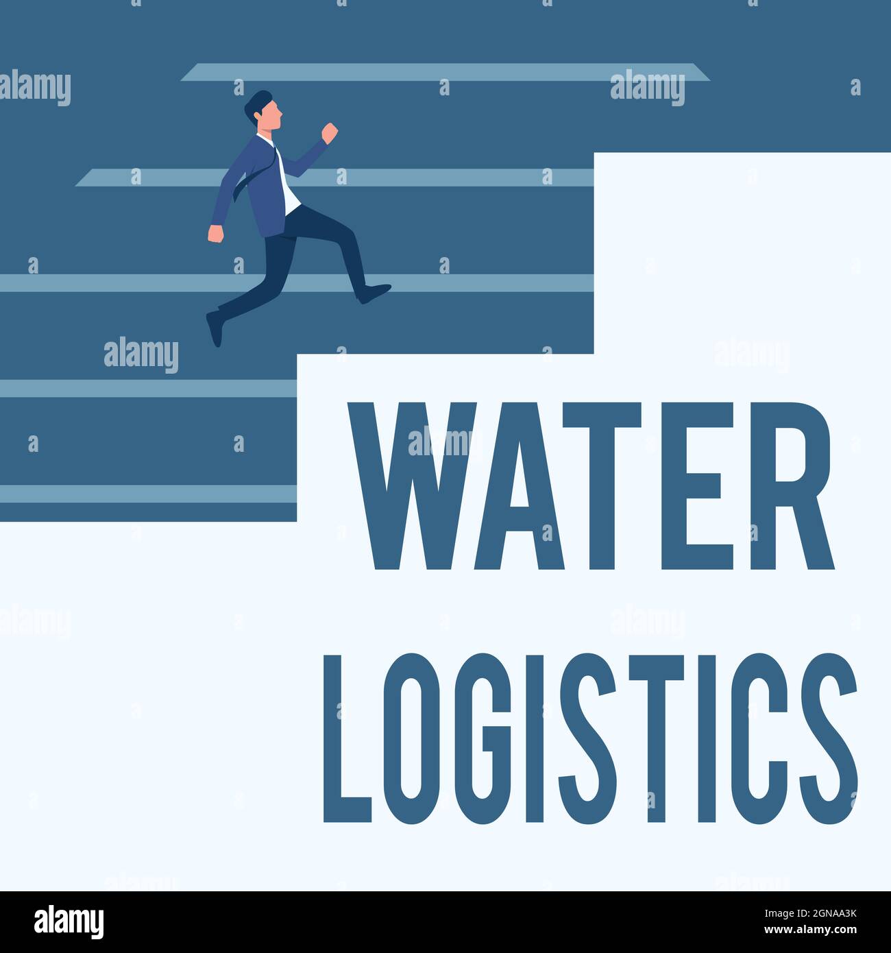 Hand writing sign Water Logistics. Conceptual photo the management of ...