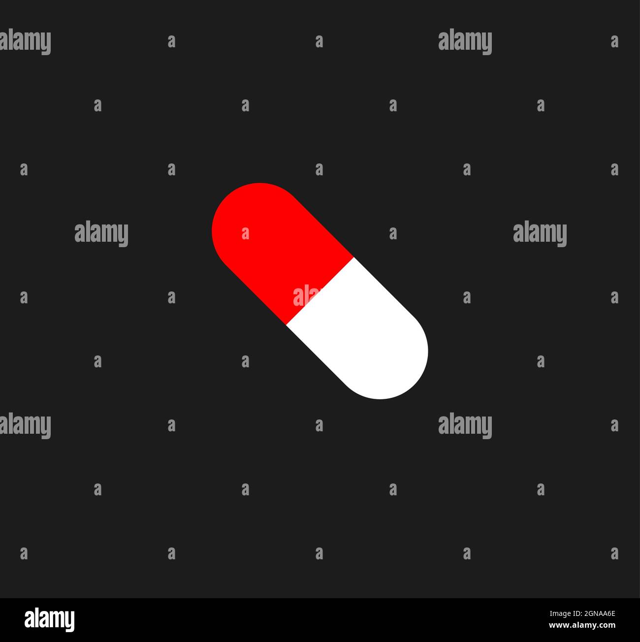 Capsule icon on white Stock Vector Images - Alamy