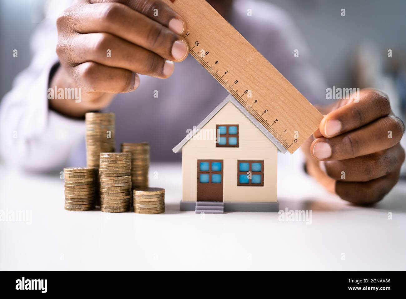 Inspector Doing Real Estate Appraisal. House Inspection Stock Photo - Alamy