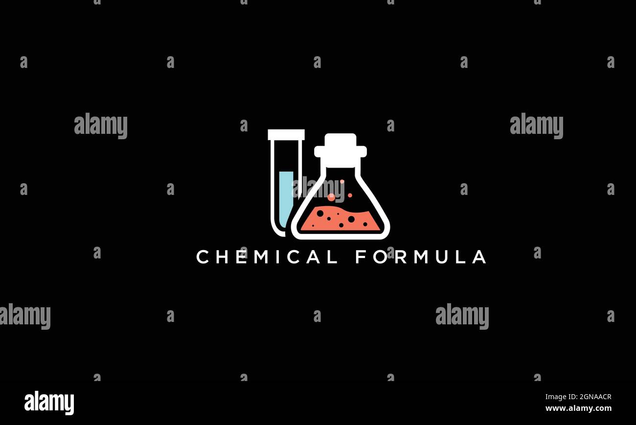 Chemical lab liquid bottle vector logo design Stock Vector Image & Art ...