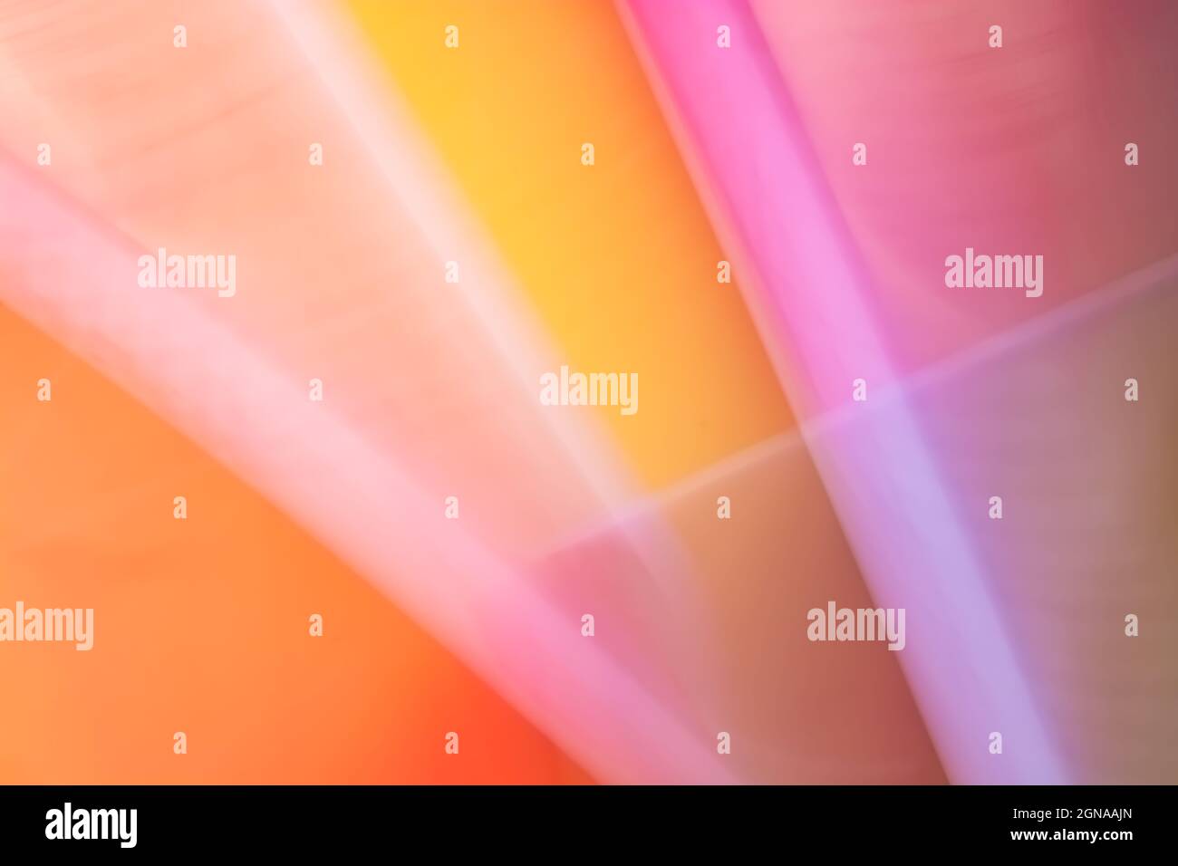 Abstract pink orange yellow gradient background with lines and curls of ...